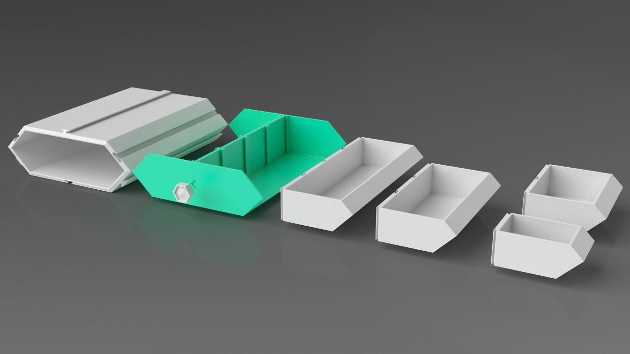 Hexagonal Interlocking Drawers - Etsy