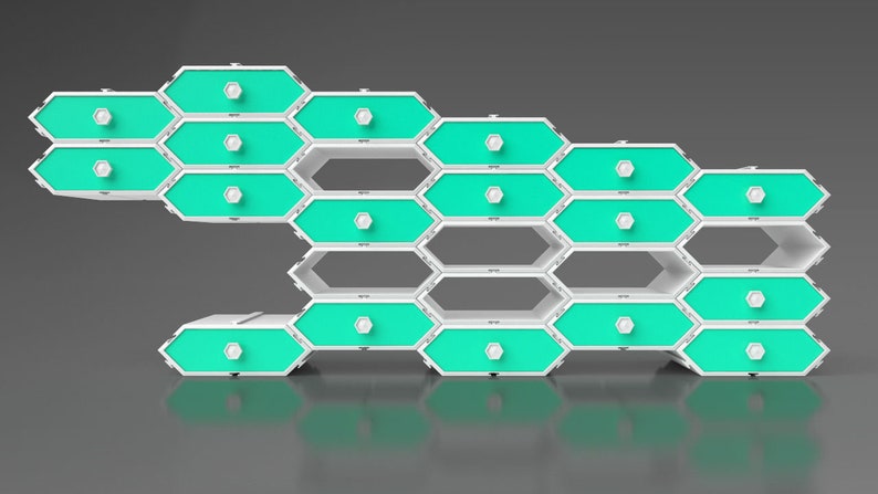 Hexagonal Interlocking Drawers - Etsy