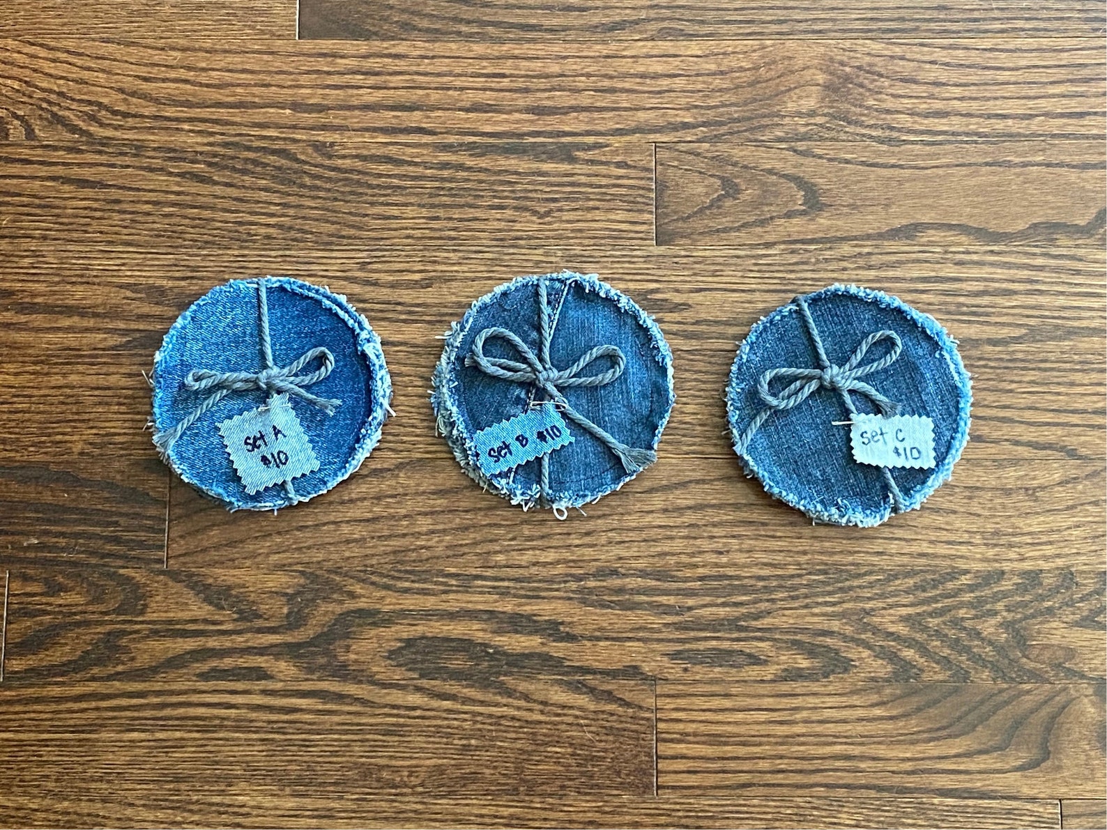 Denim Coasters Patches Assorted - Etsy