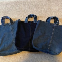 Denim Tote - Etsy
