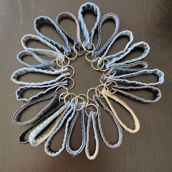 Denim Keychain - Etsy