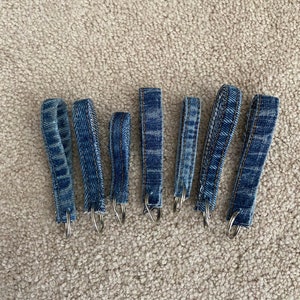 Denim Keychains | Seams | Various - Etsy