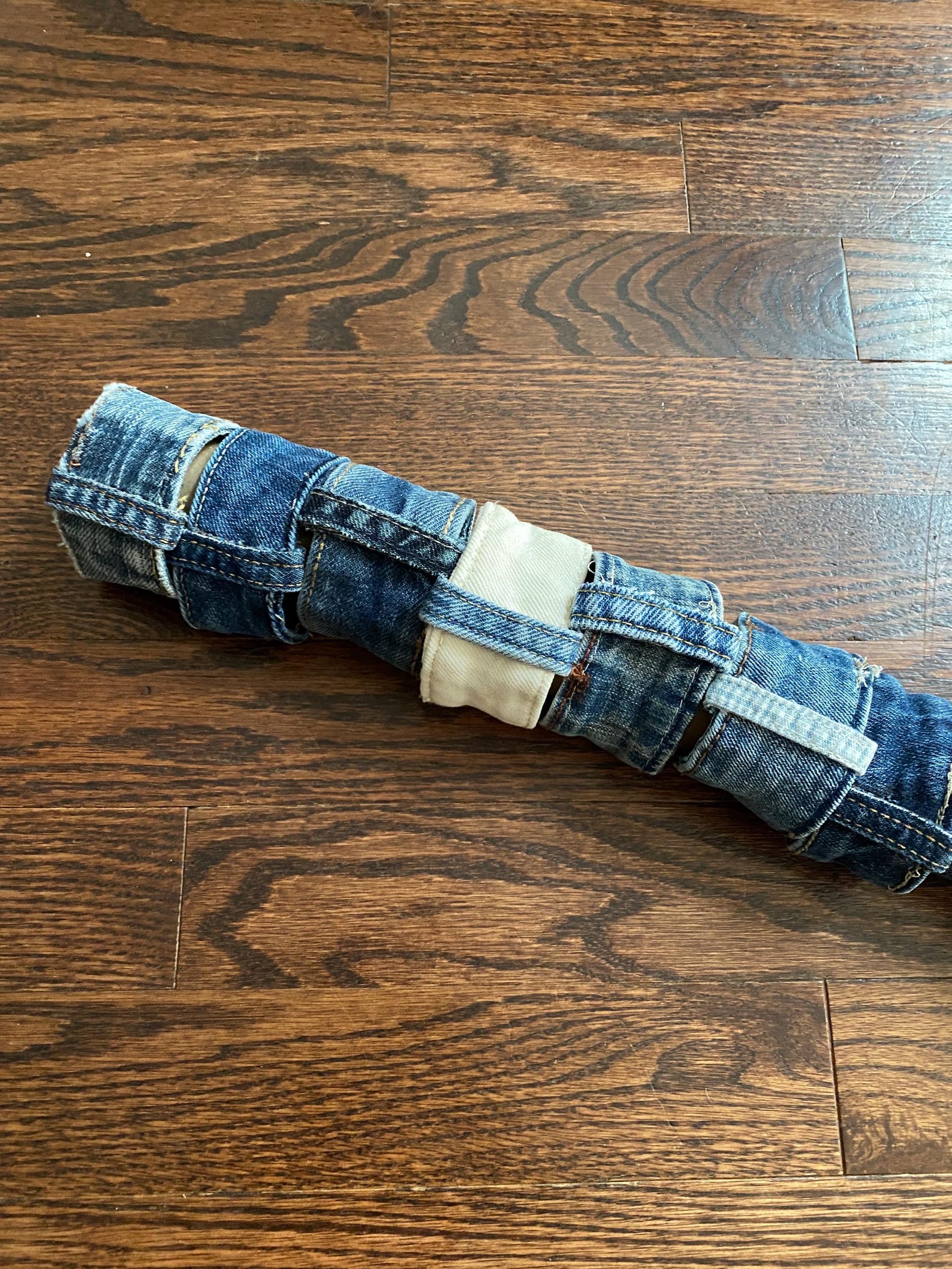 Upcycled Denim Napkin Rings | Upcycled | Denim and Seams Various Washes ...
