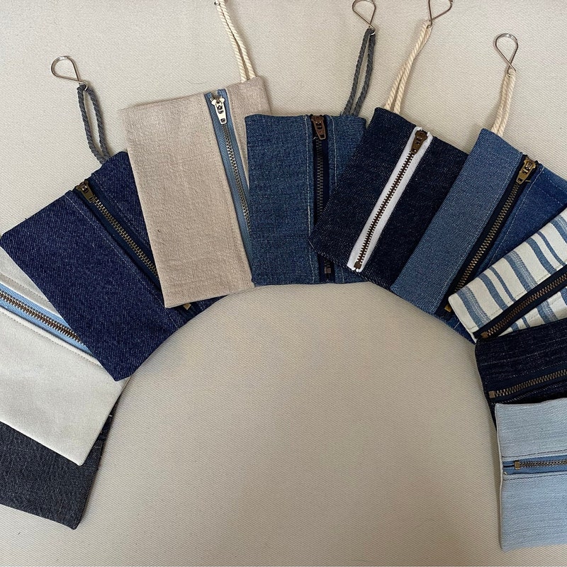 Denim Pouch - Etsy
