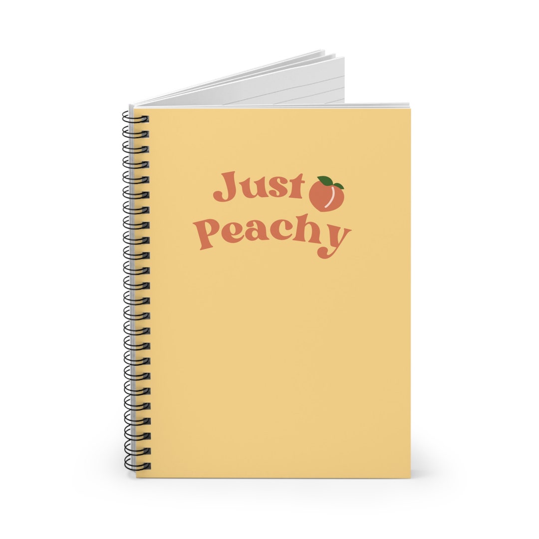 Spiral Notebook Cute Peaches - Etsy