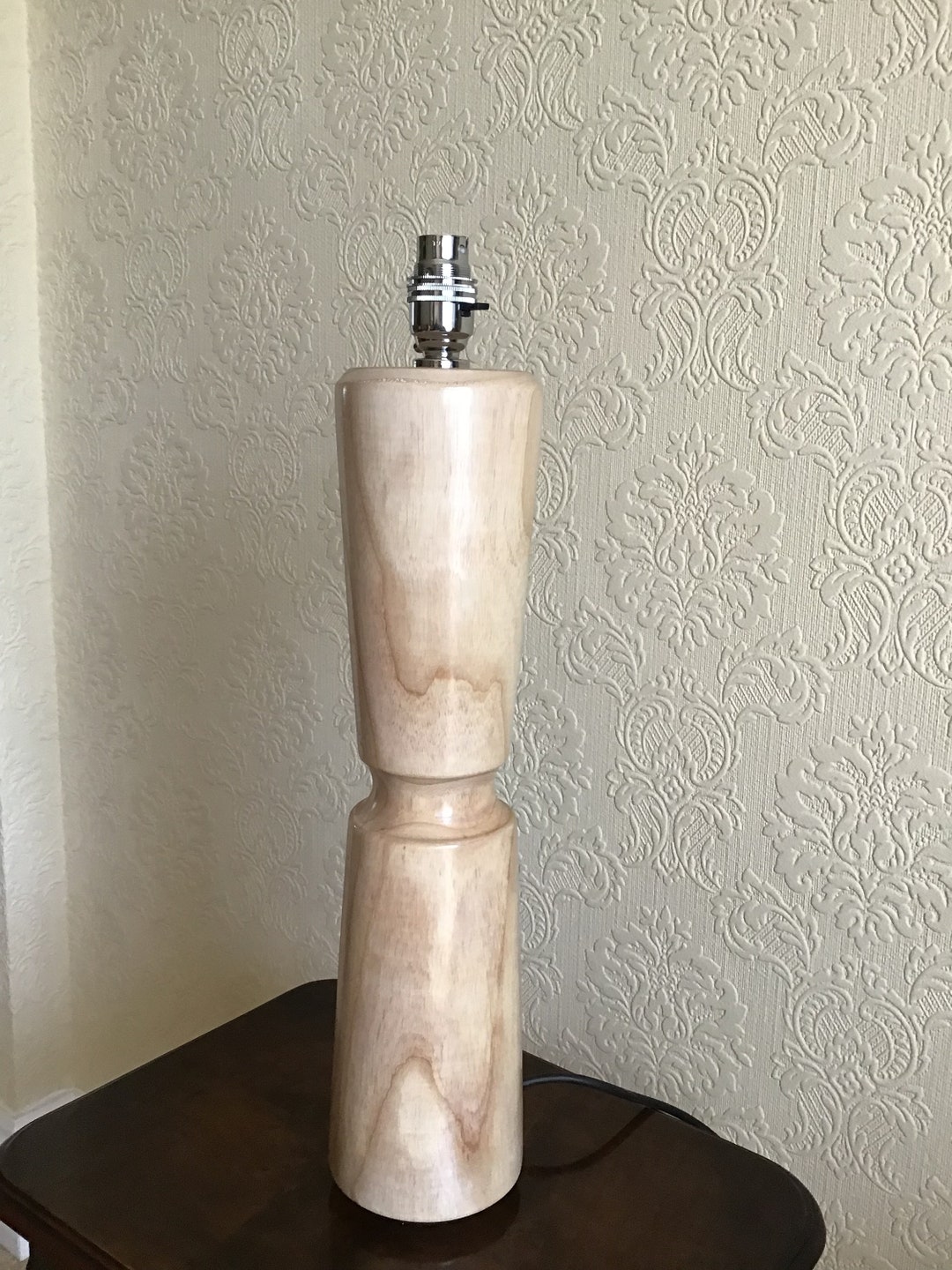 Beautiful Handmade Ash Table Lamp - Etsy