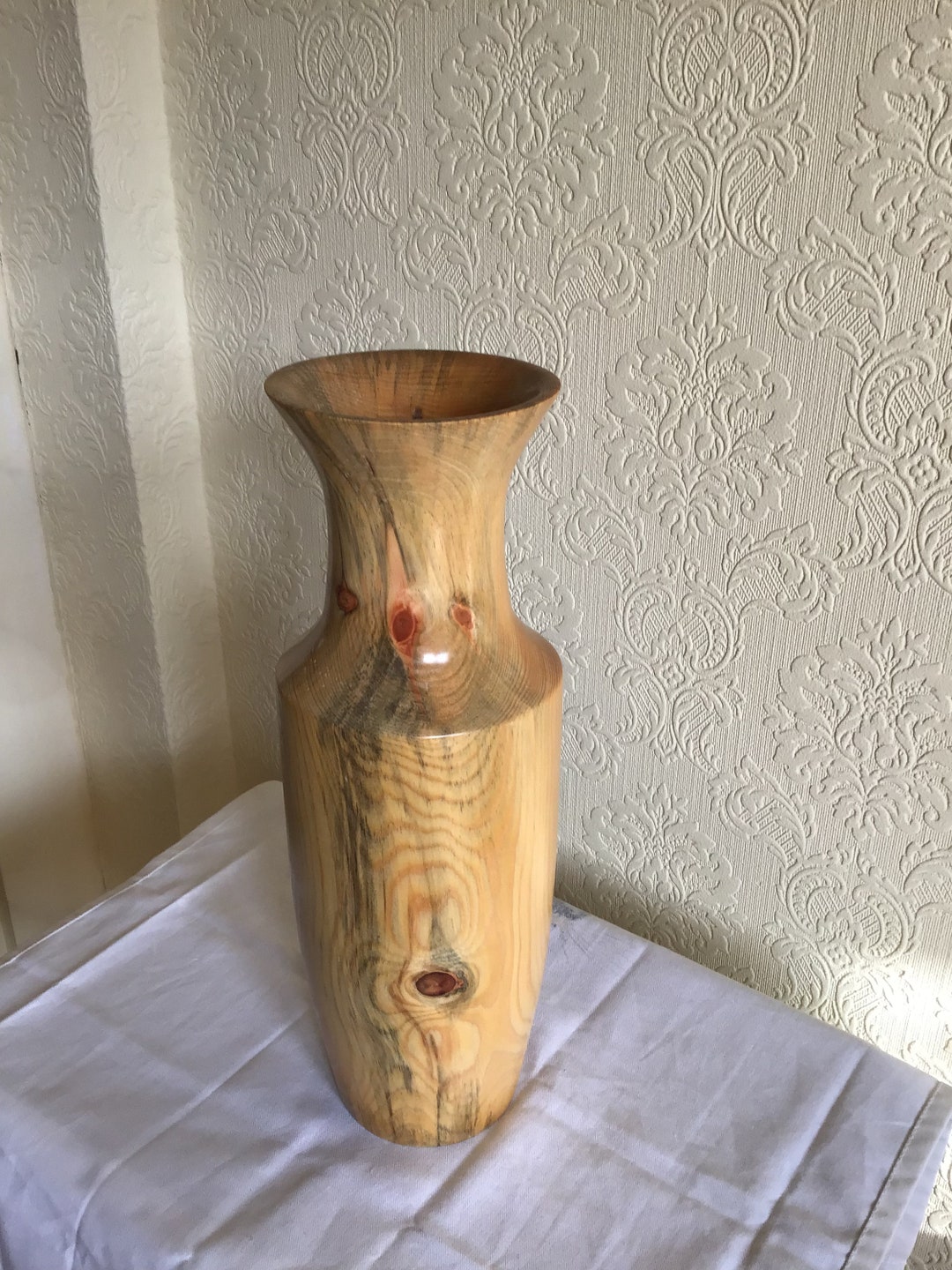 Beautiful Handmade Scotch Pine Vase . the Vase Has Been Turned on My ...