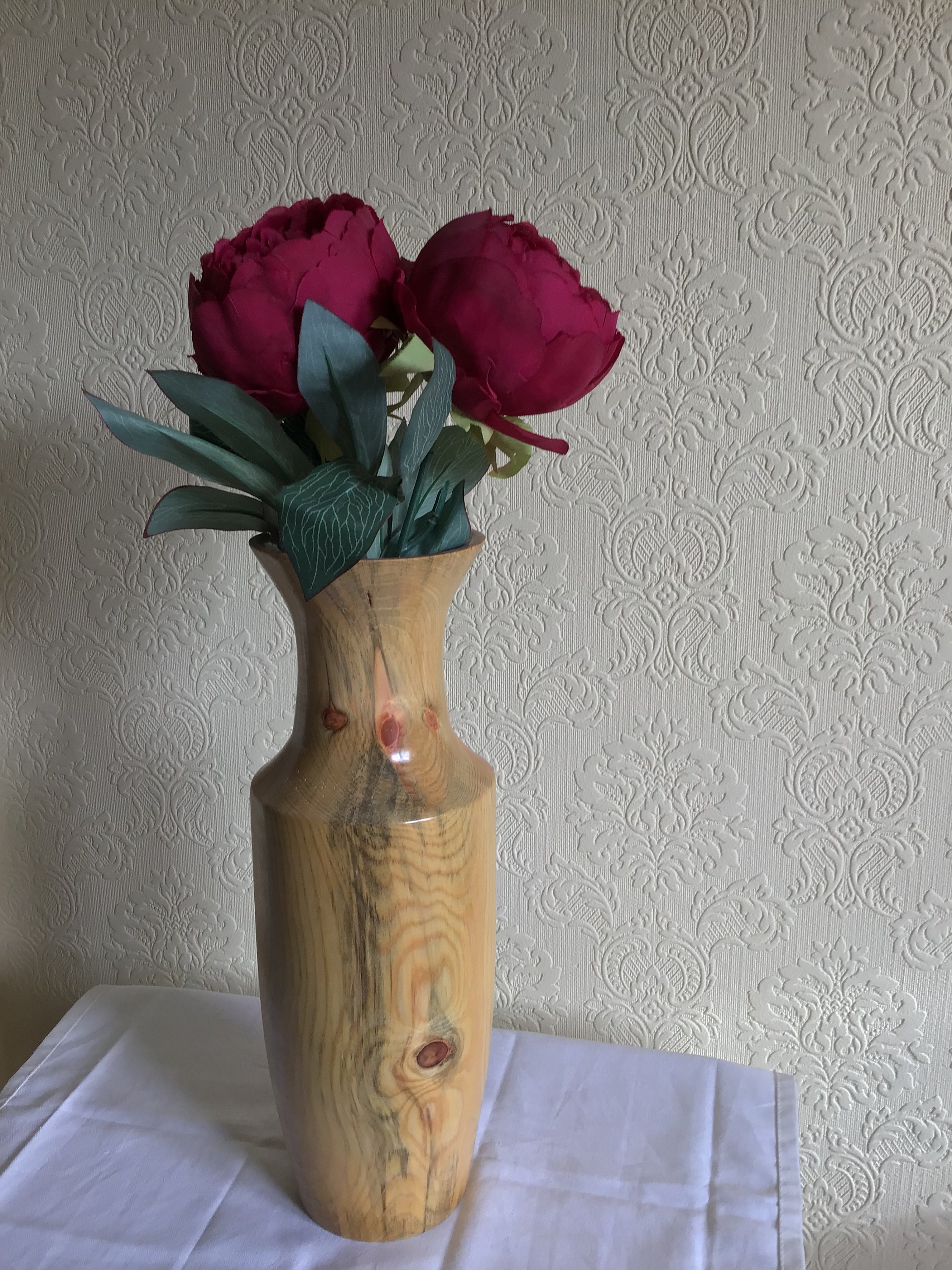Beautiful Handmade Scotch Pine Vase . the Vase Has Been Turned on My ...
