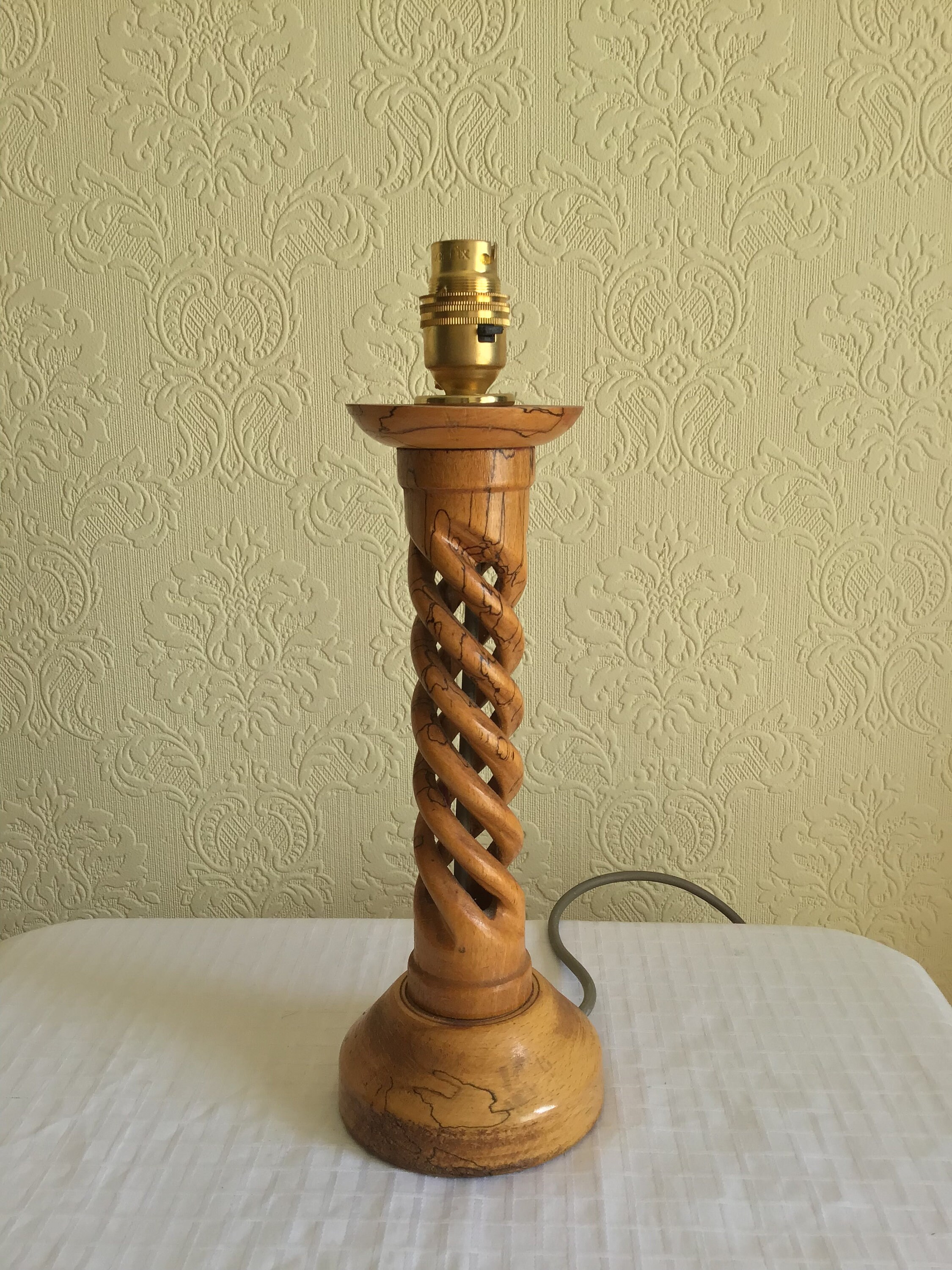 Beautiful Handmade Spalted Beech Table Lamp - Etsy
