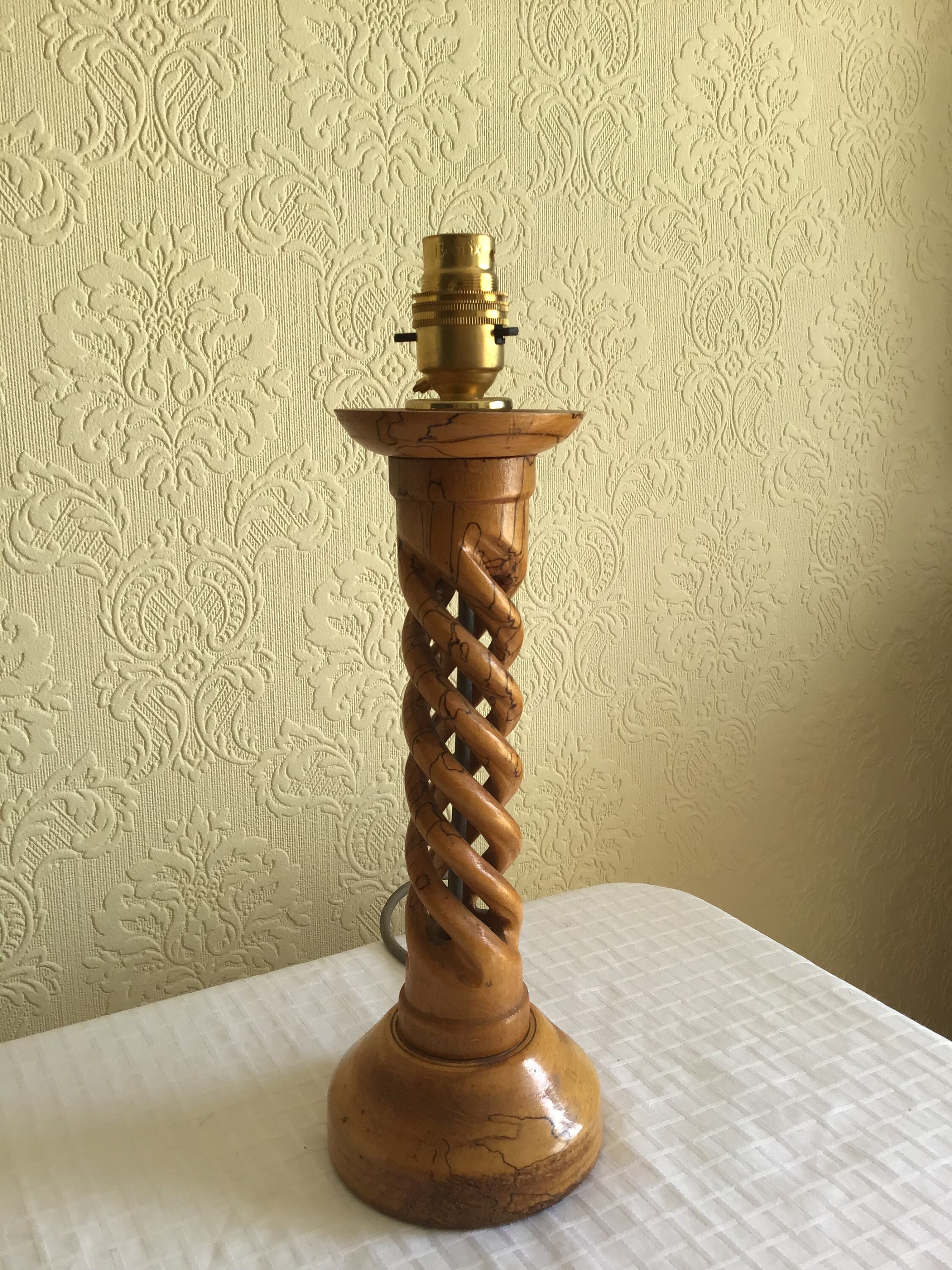 Beautiful Handmade Spalted Beech Table Lamp - Etsy