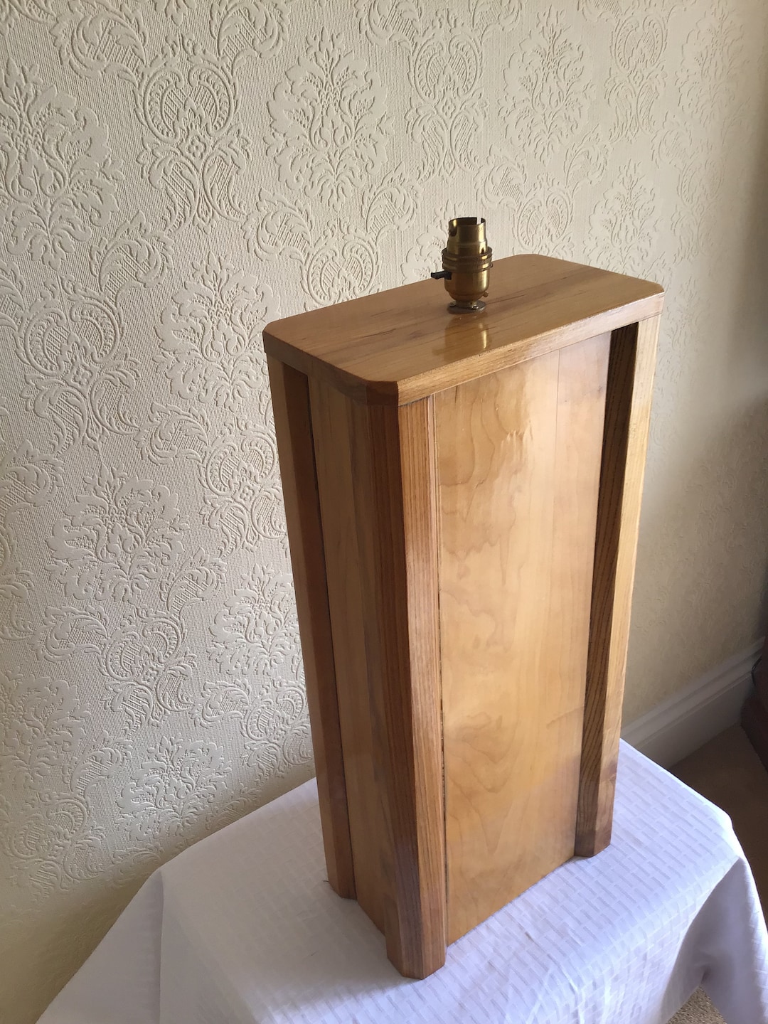 Beautiful Maple and Oak Table Lamp - Etsy