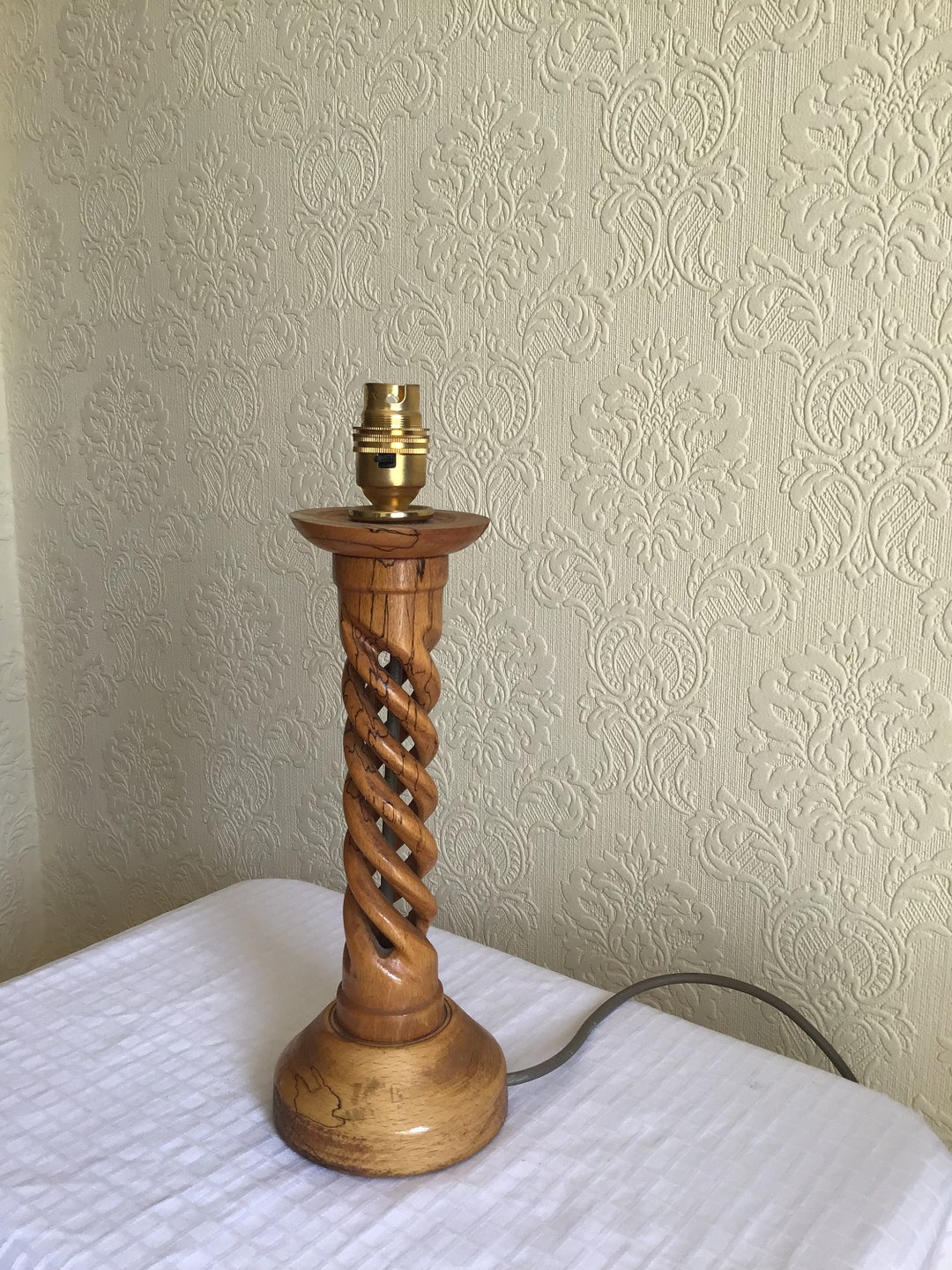 Beautiful Handmade Spalted Beech Table Lamp - Etsy