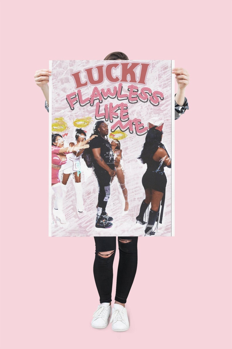 Lucki Poster Rap Music Wall Art Flawless Like Me Unique Art Print ...