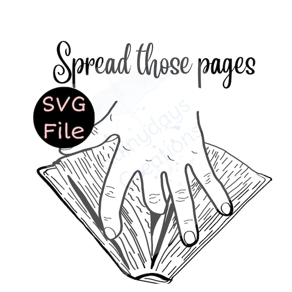 Spread Those Pages Svg - Etsy Canada