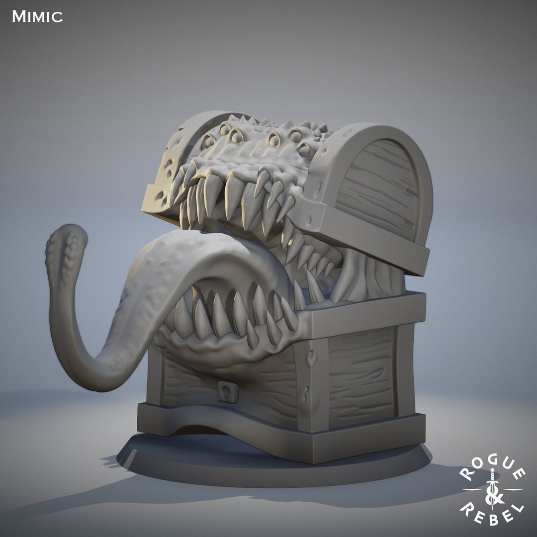 Monsters of the Realm Series 1: the Wilds Mimic Digital STL Miniature ...