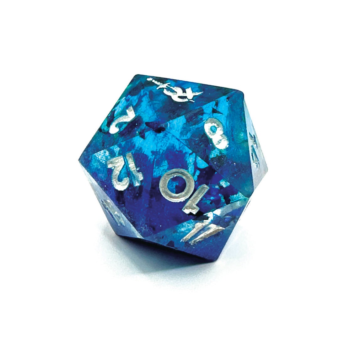 CONE of COLD - 7 Piece Polyhedral Sharp Edge Resin Dice Set for ...