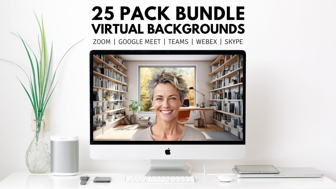 25 Pack Bundle Zoom Background Virtual Background Office - Etsy