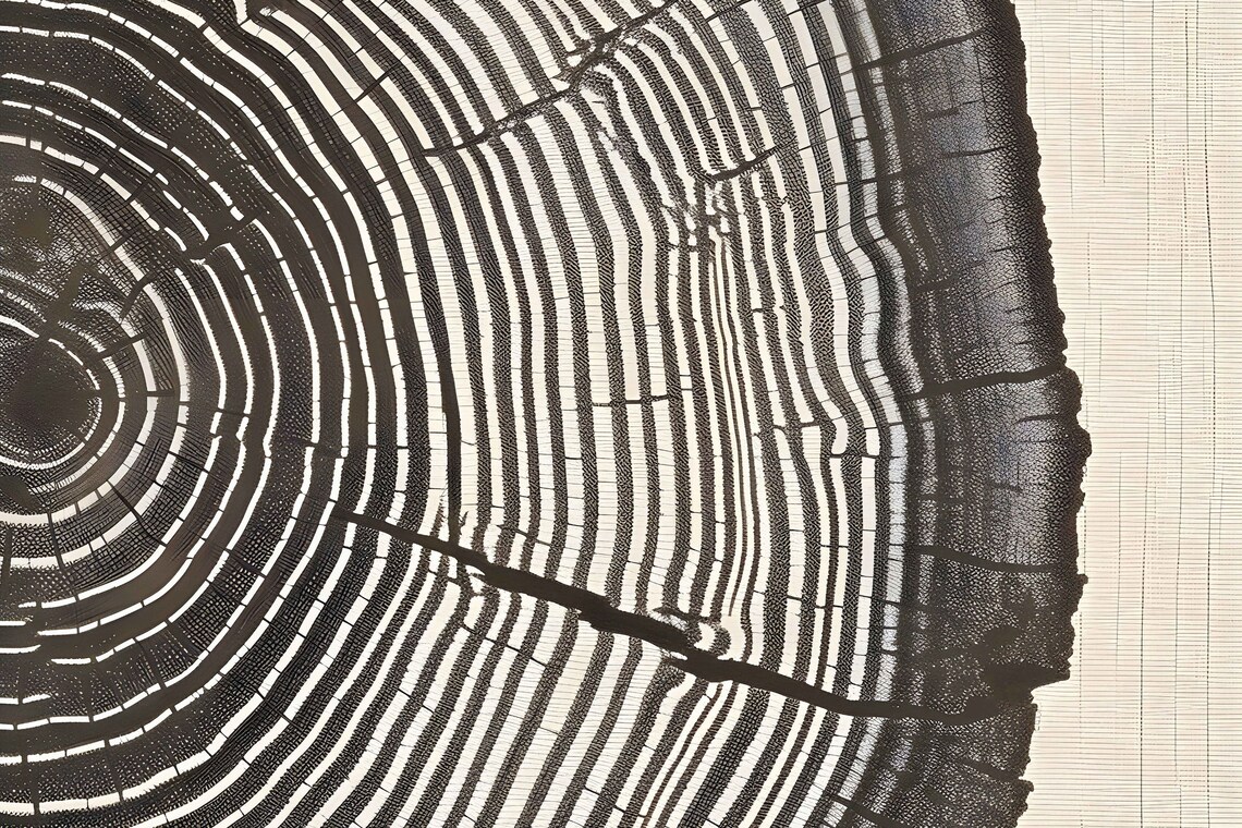 Tree Ring Wall Art Modern Farmhouse Wall Decor Staging Wall - Etsy