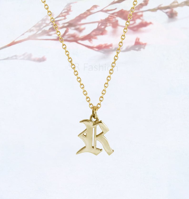 Personalized Initial Letter Necklace, Custom Letter Necklace, Women ...