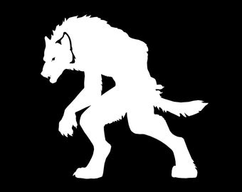 Dogman Decal (6") - Werewolf, Michigan Dogman, Legend, Cryptid, Sticker ...