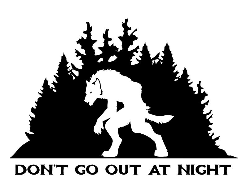 Dogman Decal (6") - Werewolf, Michigan Dogman, Legend, Cryptid, Sticker ...