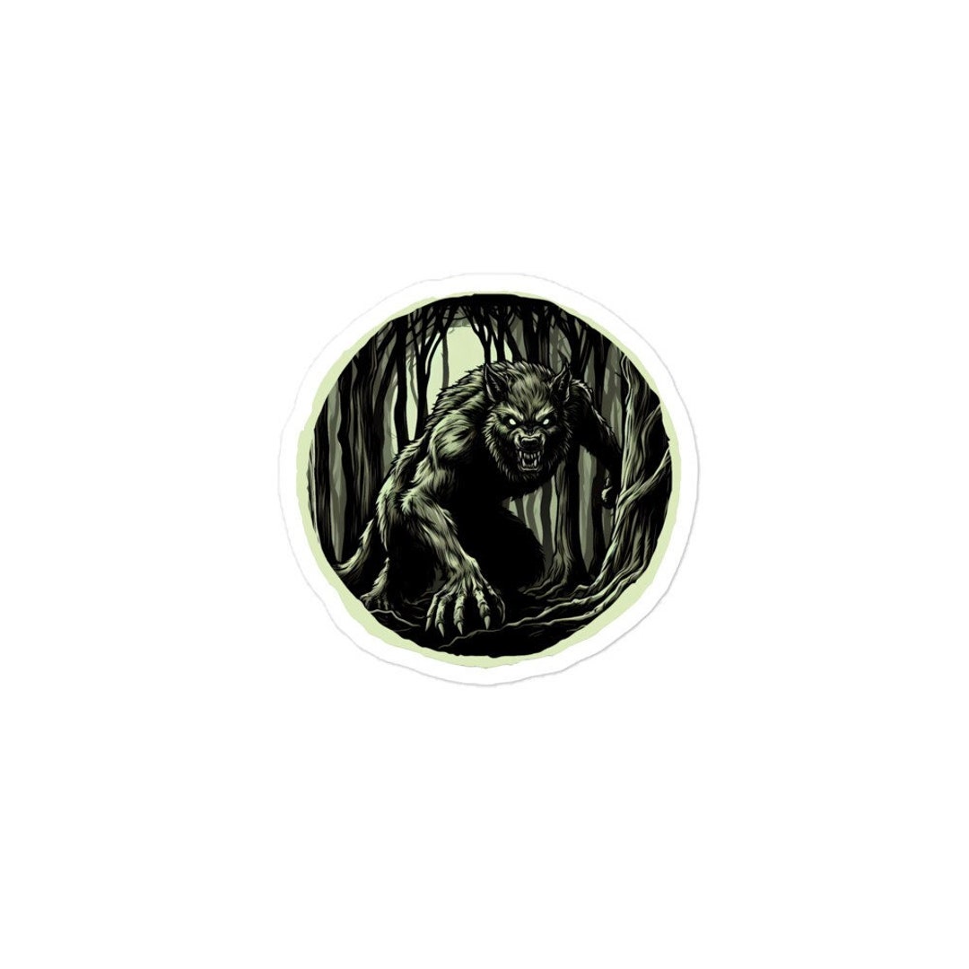 Werewolf Sticker - Michigan Dogman, Legend, Folklore, Cryptid, Myth ...