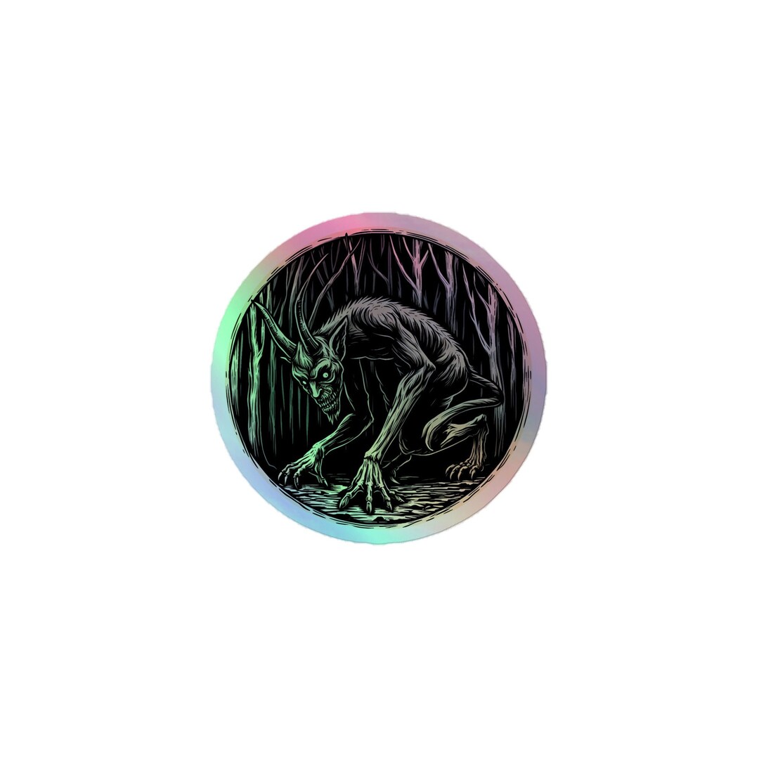 Jersey Devil Holographic Sticker - Cryptid, Legend, Lore, Pine Barrens ...