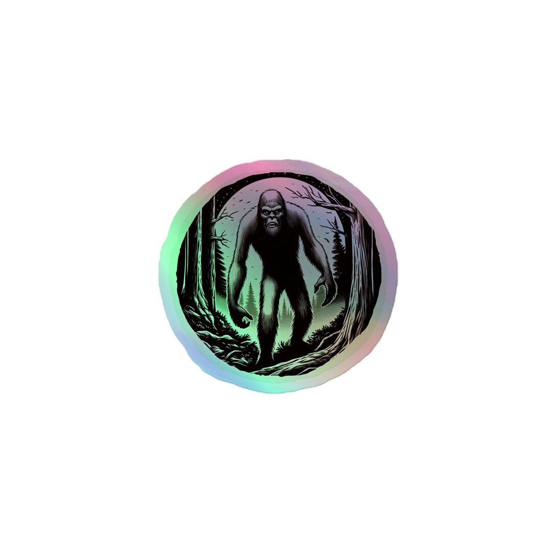 Squatch Holographic Sticker - Sasquatch, Bigfoot, Skunk Ape, Yeti ...