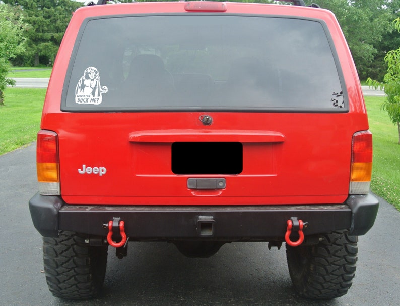 Would You Duck Me? (4") - Jeep Ducking Decal, Dumb Sticker, Parody ...
