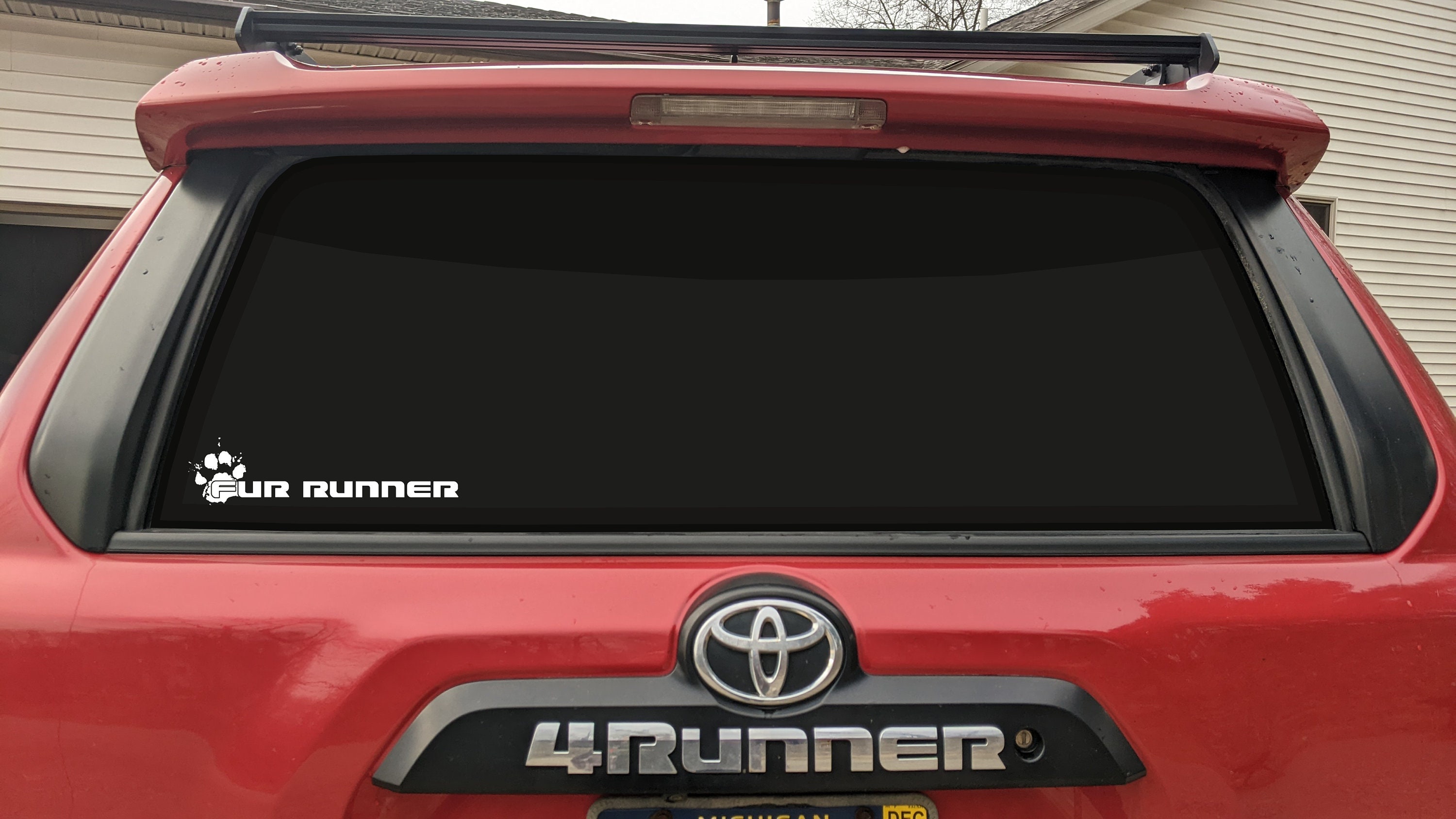 Fur Runner Decal (10") - Toyota 4runner, Off-road, Dog Lover, Sticker ...