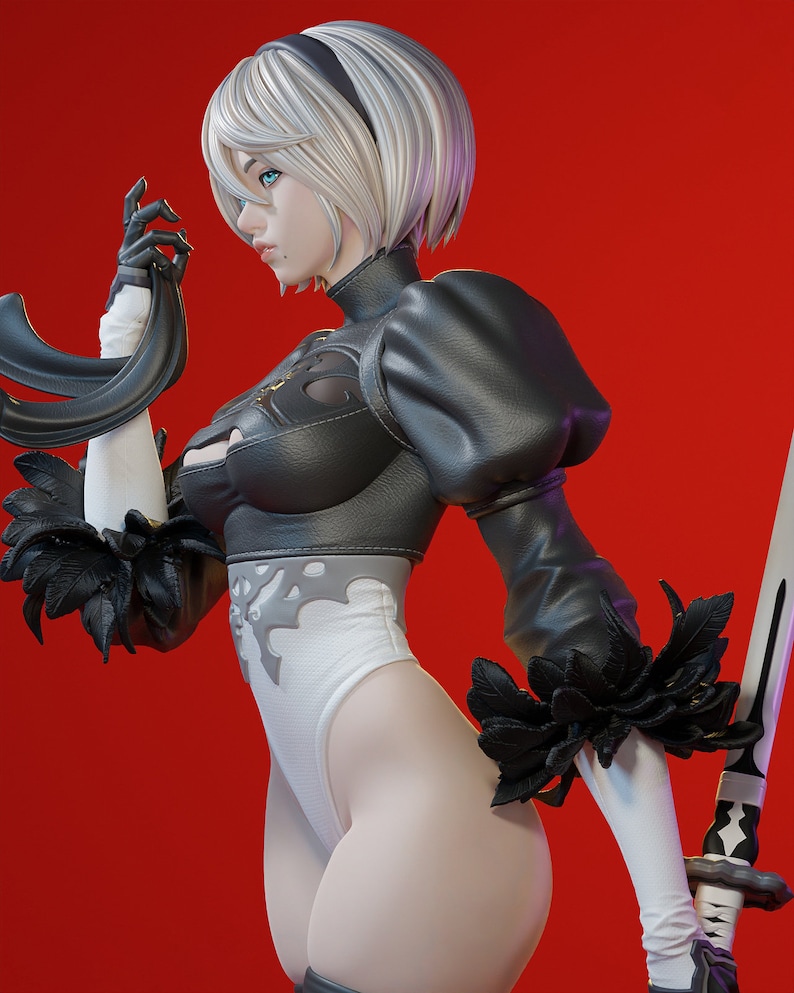 2B Nier Autoamata NSFW 3D STL File Sfw and Nsfw 3D Model - Etsy