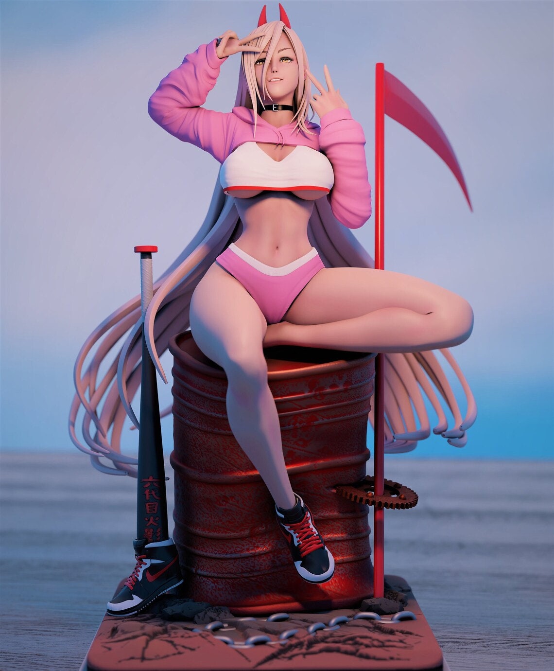 Estatua de poder Archivo 3D STL SFW NSFW Chainsaw Man - Etsy España