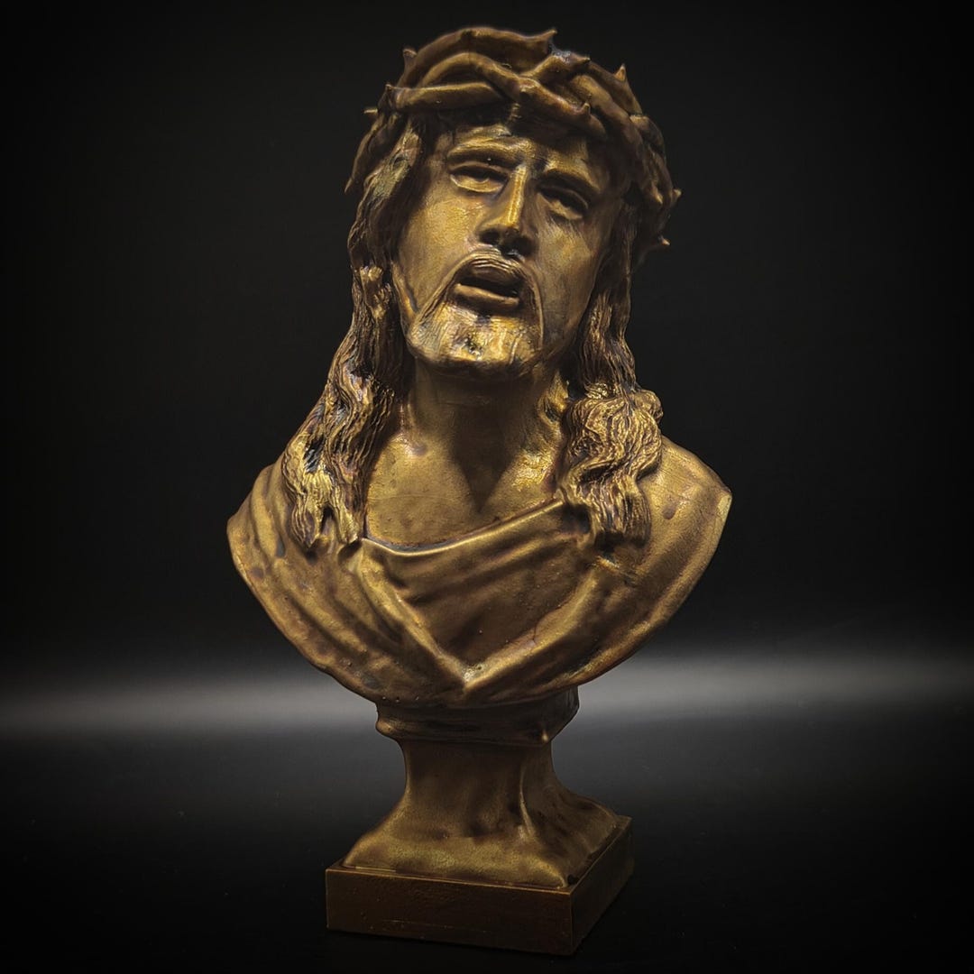 Bust of Jesus Christ - 11cm - Resin - Bronze Color - Religious - Etsy