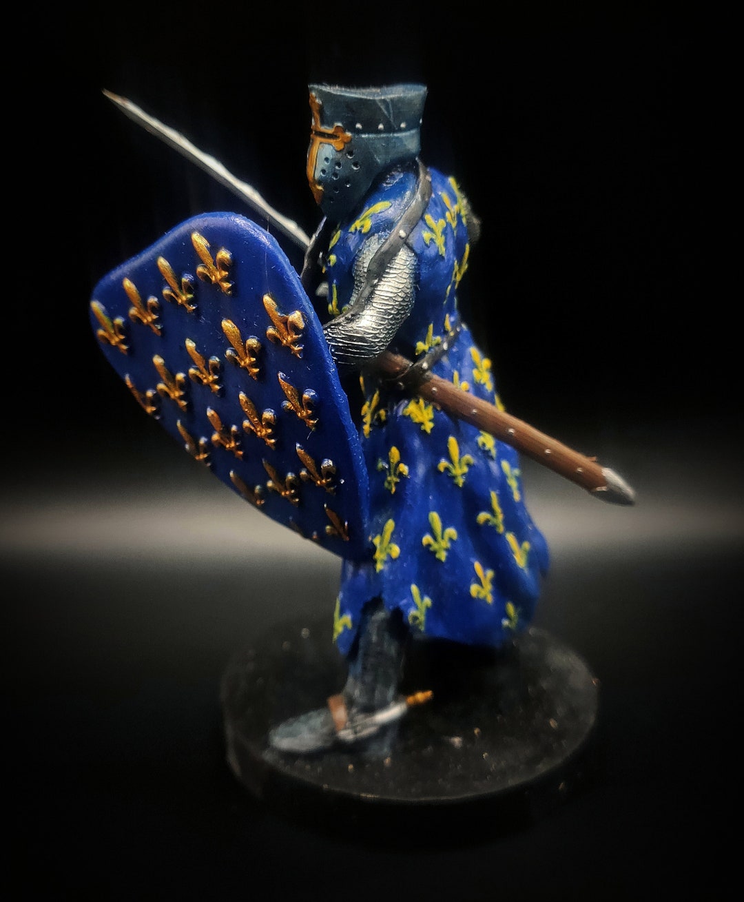 Knight Philip Augustus Figurine - 10cm - Hand-painted - Etsy