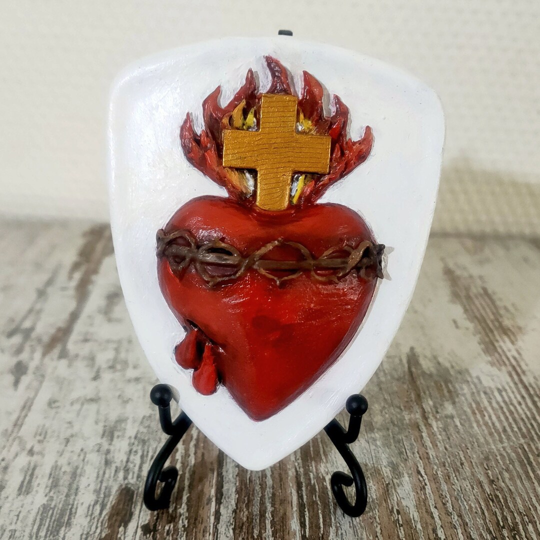 Coat of Arms Sacred Heart of Jesus 10cm Catholic Office/wall Decoration ...