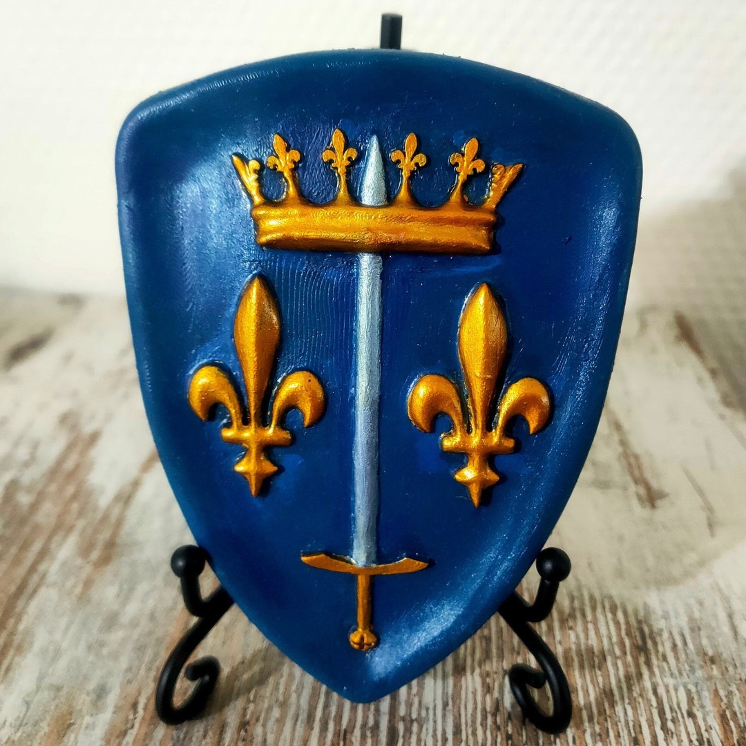 Joan of Arc Coat of Arms 10 Cm Medieval Office/wall Decoration - Etsy