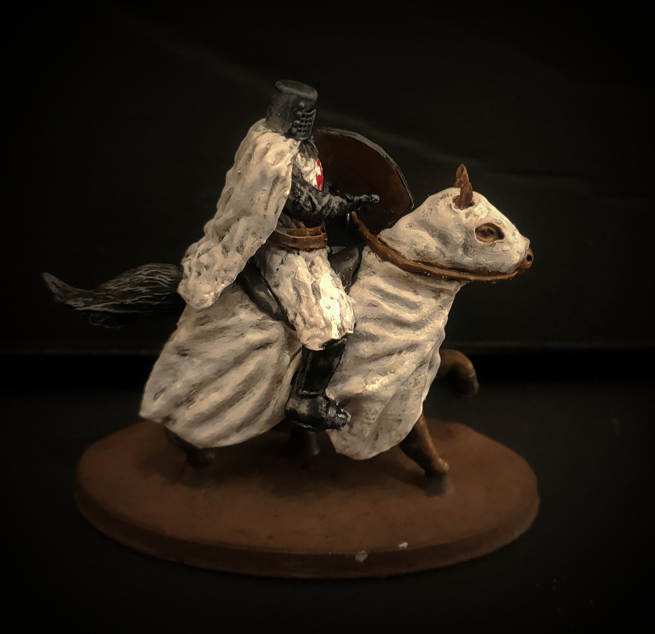 Knight Templar on Horseback Figurine/miniature Unpainted/hand Painted ...