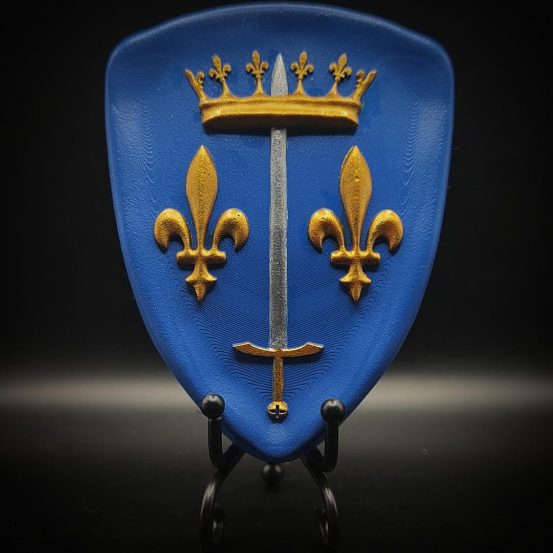 Joan of Arc Coat of Arms - 10 Cm - Medieval Desk/wall Decoration - Etsy