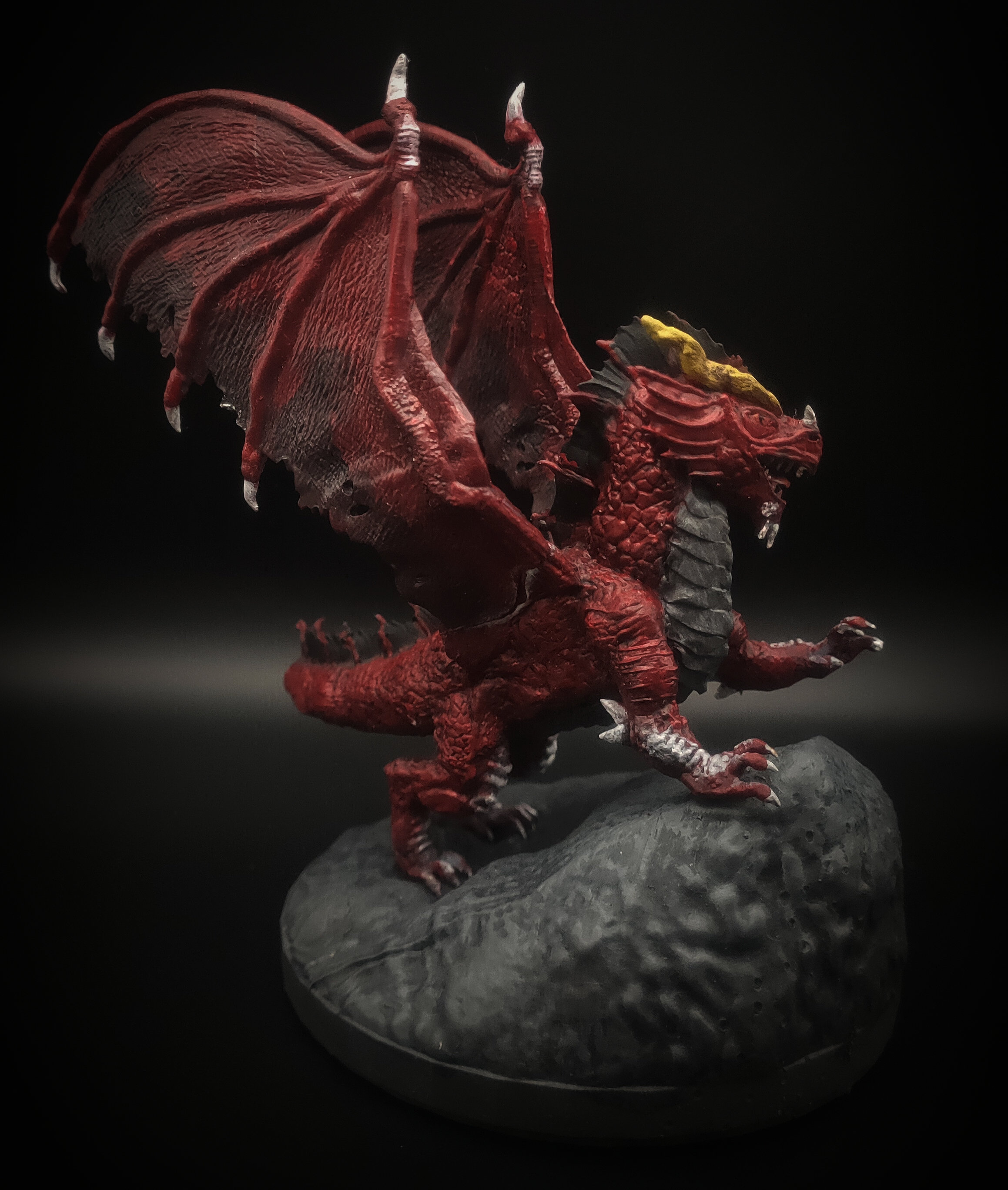 Red Dragon Dnd Dragon Figurine Base - Etsy