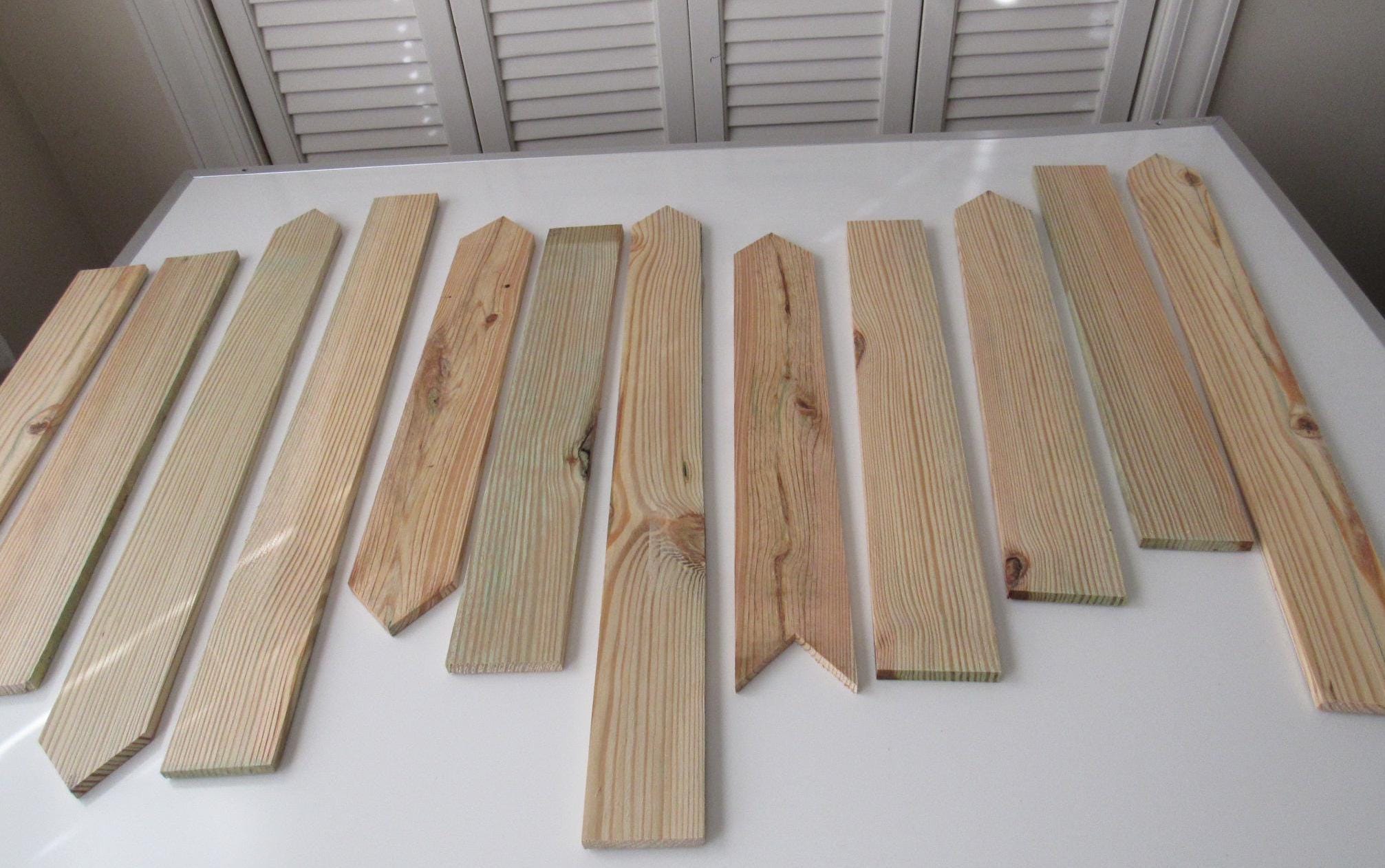 6 Long Wood Sign Set, Directional Arrows for Wedding, Reception ...