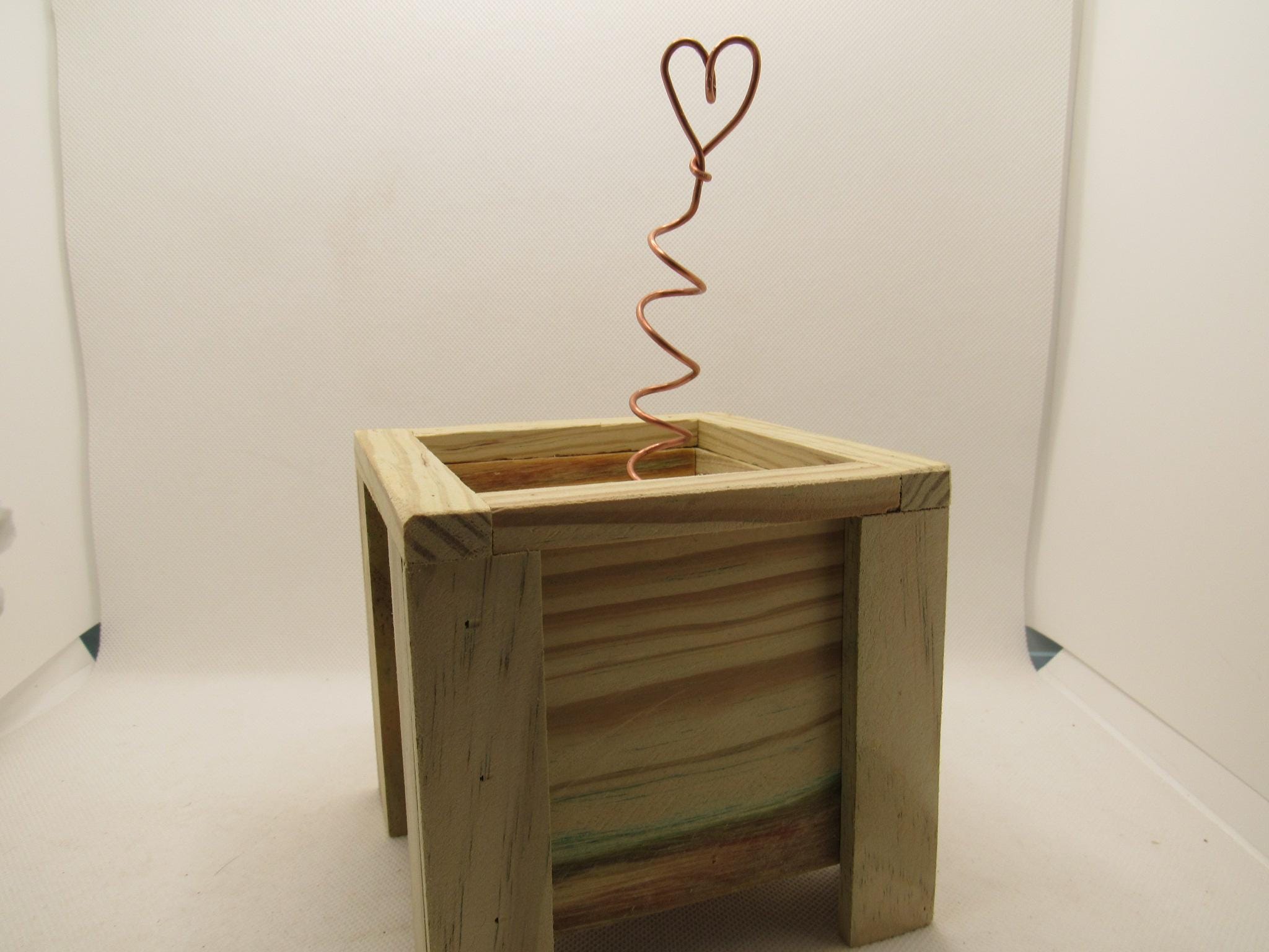 Mini Flower Box With Electroculture Copper Wire Plant Stake Set for ...