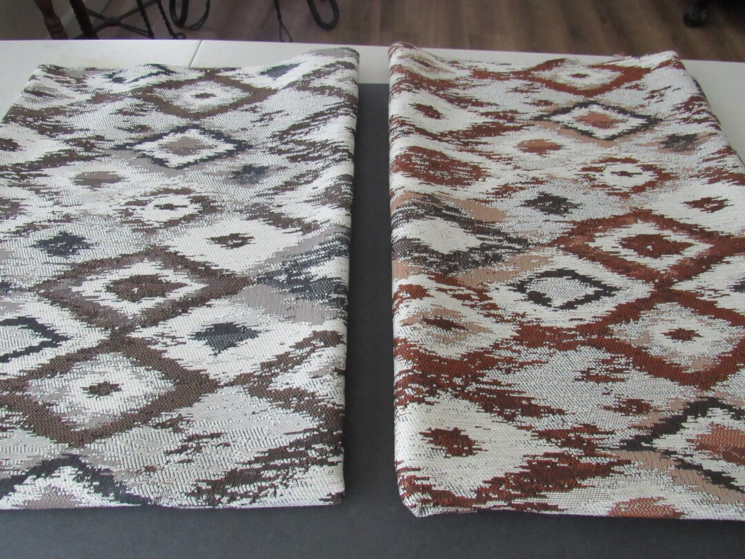 Multi Brown Tone Upholstery Fabric: Fabric Cuts for Crafts - Etsy