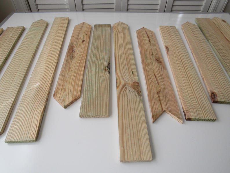6 Long Wood Sign Set, Directional Arrows for Wedding, Reception ...