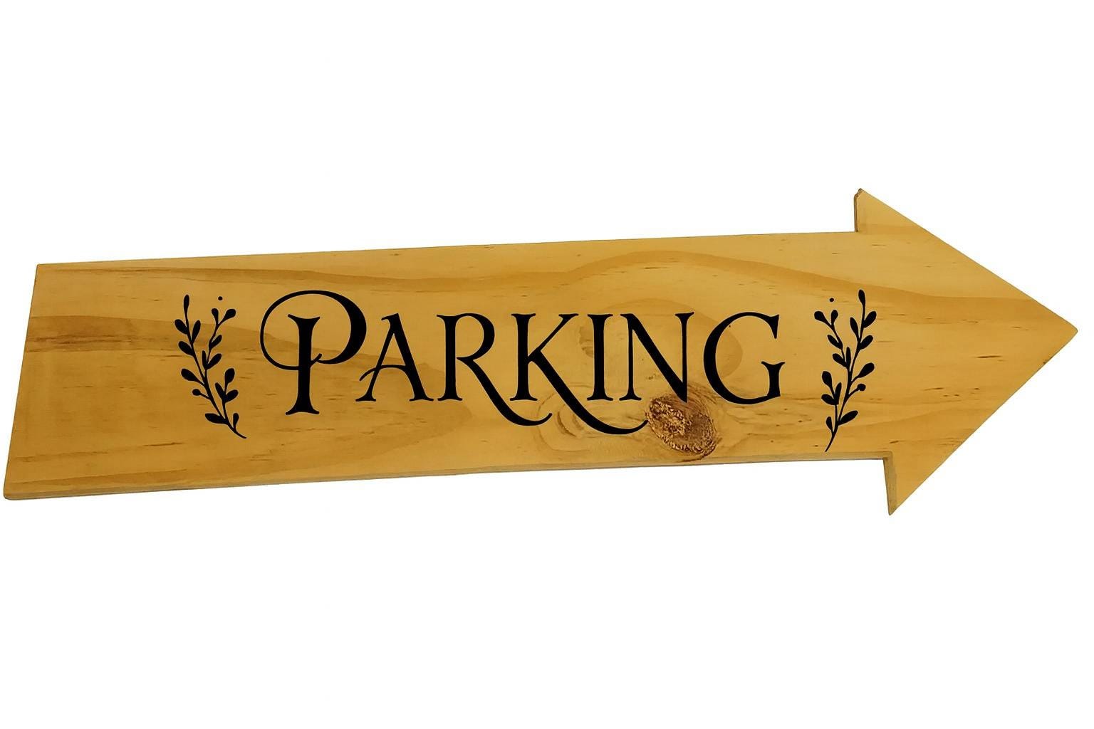 Single Large Directional Wood Arrows for DIY Wedding Event Signs ...
