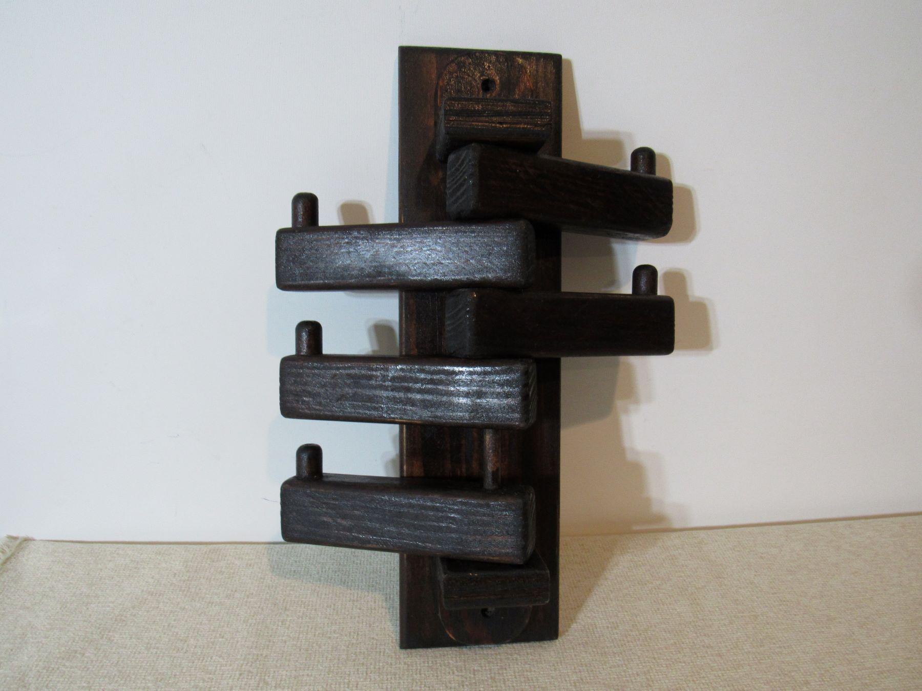 Mahogany 5 Hook Wall Mounted Hat Rack: Baseball Cap Organizer - Etsy