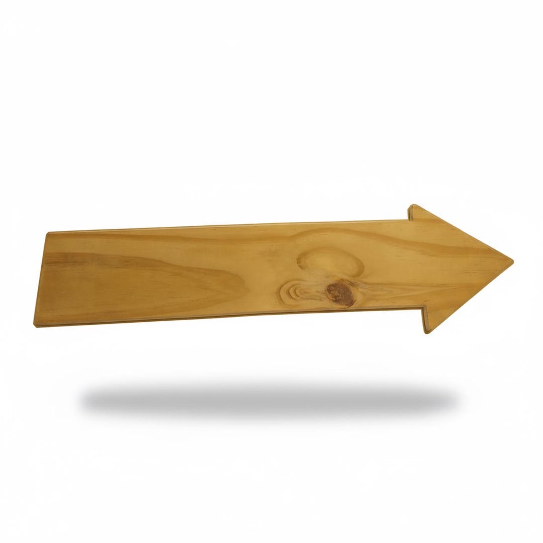 Single Large Directional Wood Arrows for DIY Wedding Event Signs ...