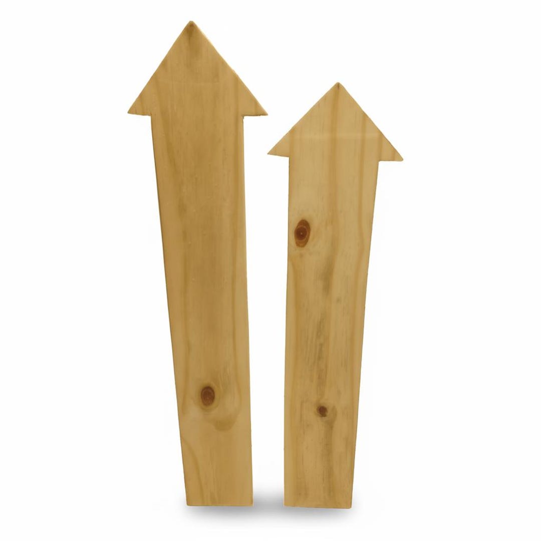 2 Large Directional Wood Arrow Set for Outdoor Wedding Events & Party ...