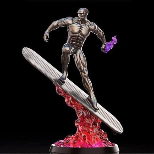 Silver Surfer Statue - Etsy
