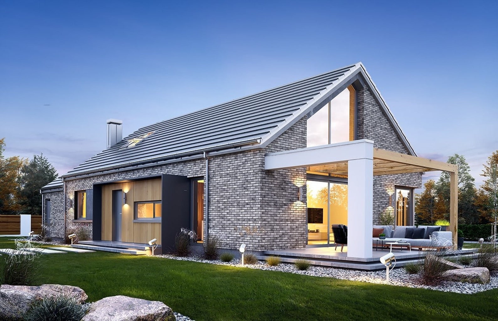 Stone House Plan 11m X 19m Modern Floor Plans 3 Bedroom 158 - Etsy