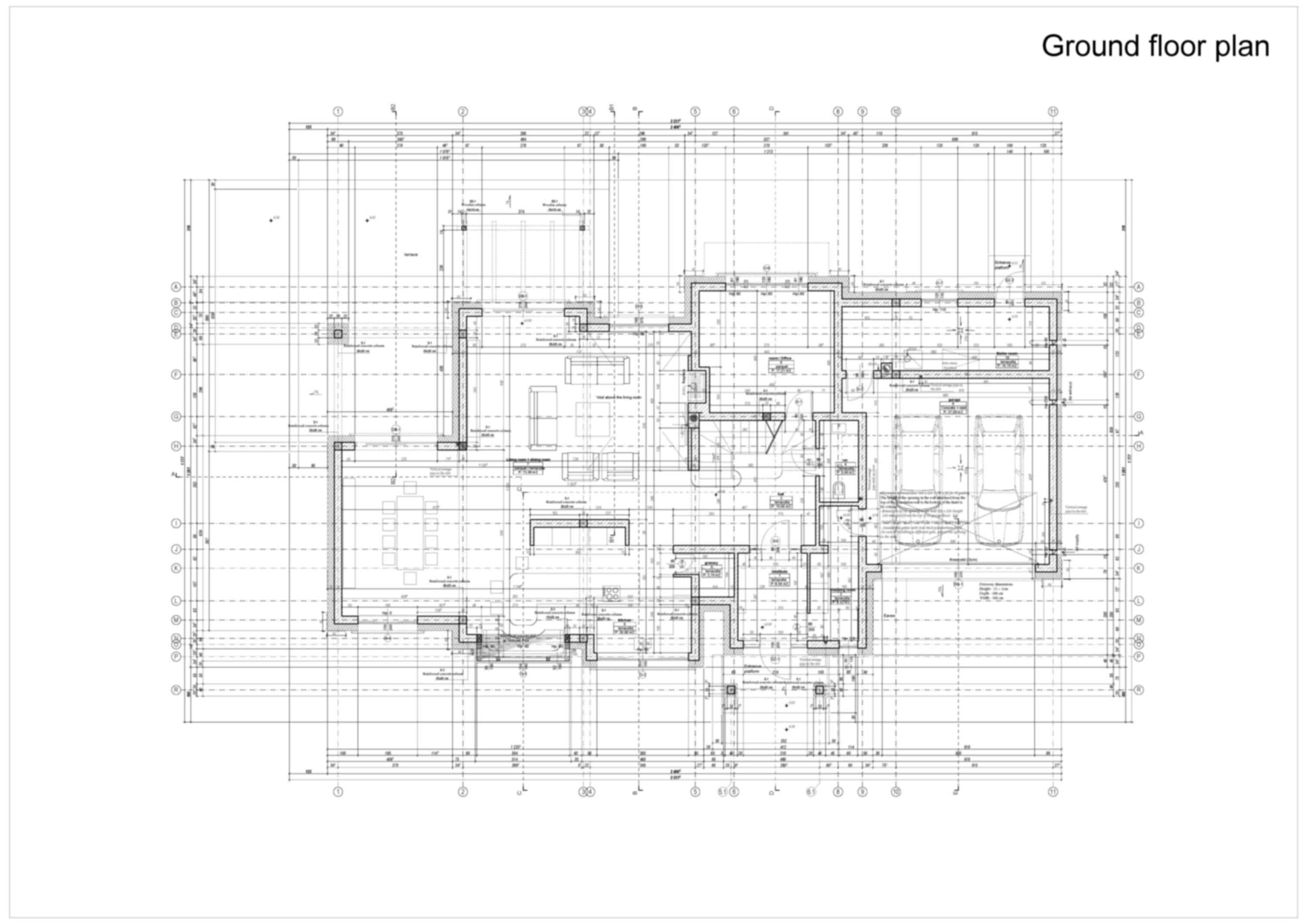 Full Detailed Big House Plan 24m X 14m- Modern Floor Plans, 5 Bedroom ...